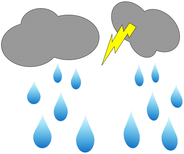 Lightning cloud clipart - WikiClipArt