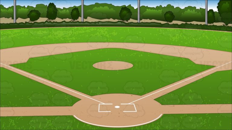 Baseball field baseball diamond background vector clip art cartoon ...