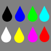 Colored raindrops clip art at vector clip art - WikiClipArt