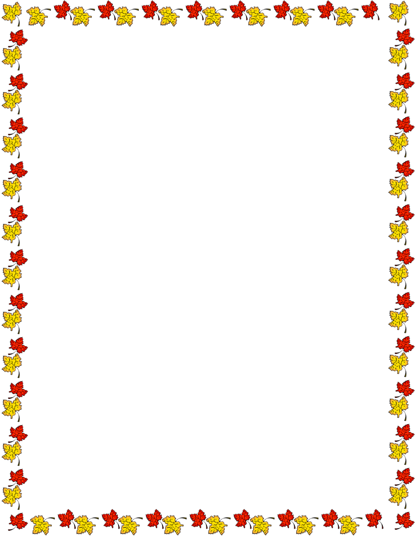 Free Fall Borders For Word Documents Templates Trackingnelo