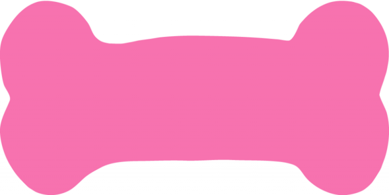Pink dog bone clip art clipart image 2 2 - WikiClipArt