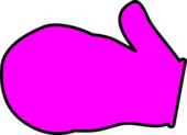 Pink mitten clip art at vector clip art - WikiClipArt