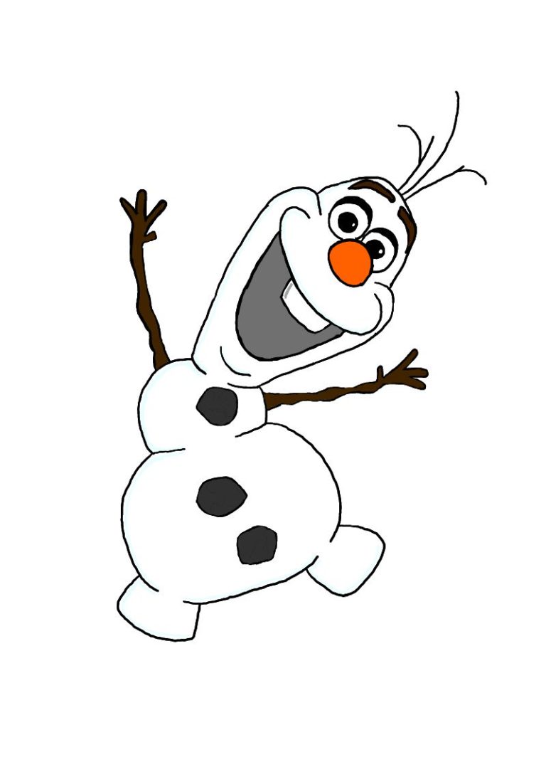 Snowman black and white olaf the snowman clipart - WikiClipArt