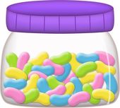 Jelly beans and happy easter on clipart - WikiClipArt