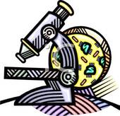 A cell behind a microscope clip art - WikiClipArt