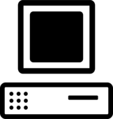 Computer black and white black and whiteputer clipart - WikiClipArt