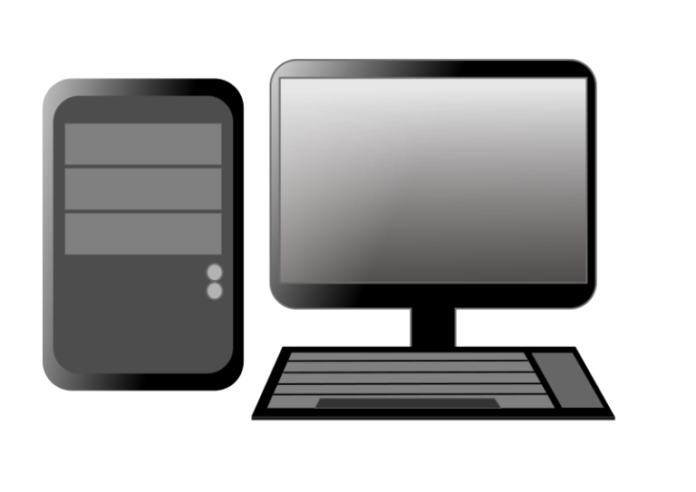 Computer black and white computer clipart black and white free images 3 ...