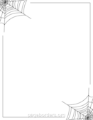 Spider web border clip art page and vector graphics - WikiClipArt