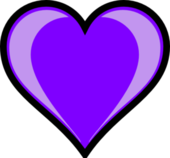 Purple heart clip art at vector clip art 2 - WikiClipArt