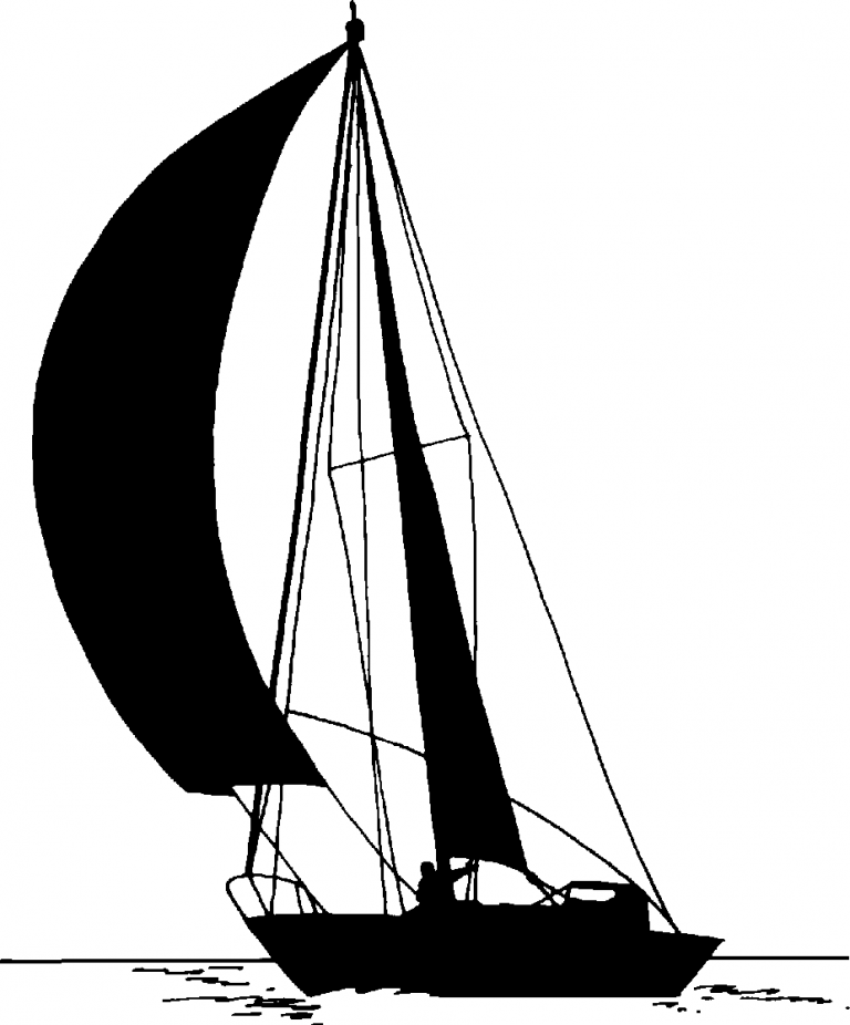 Sailboat black and white sailboat boat clip art at vector free 3 ...